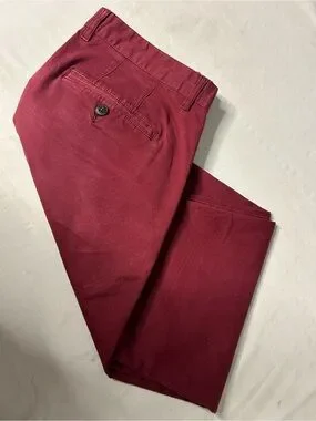 RW&CO. | Pants | Rwco Slim Fit Burgundy Chino Pants Mens Size 32 Red ...